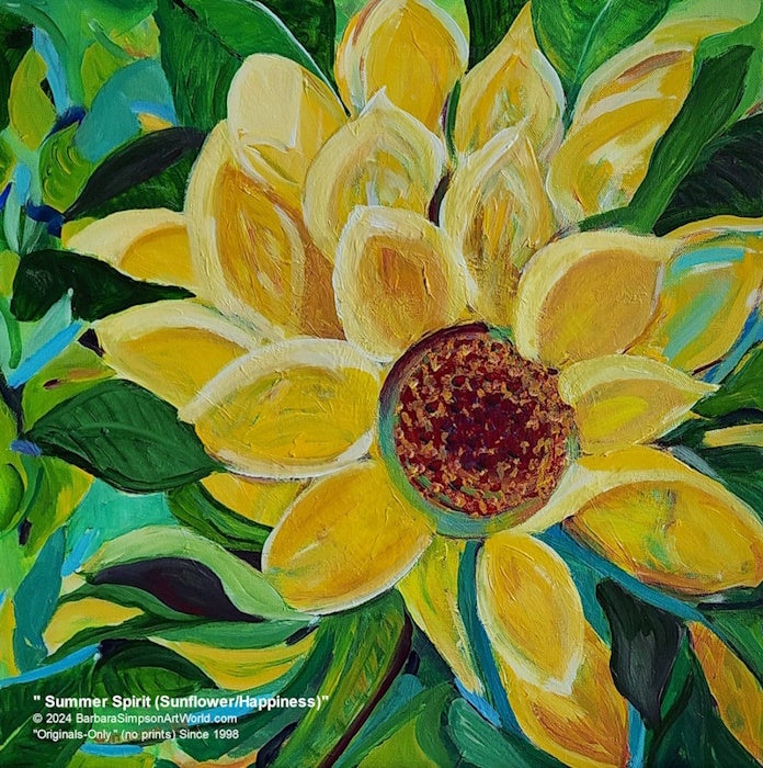 Sunflower (Happiness) | Barbara Simpson Art World